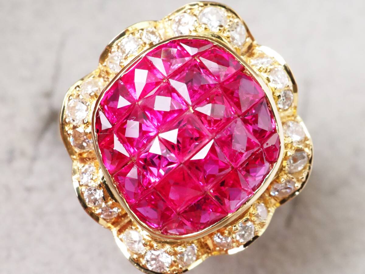 【目立った傷や汚れなし】【5555M】K18 天然ルビー 天然ダイヤモンド 3.50ct/0.44ct/5.3g/リング 指輪 ♯14の落札情報詳細 - Yahoo!オークション落札価格検索 ...
