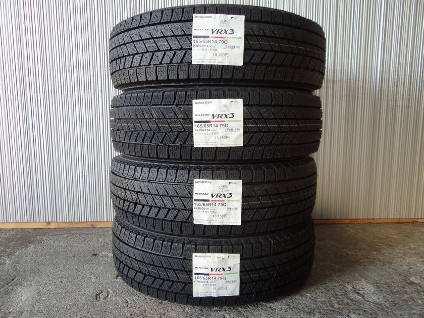 【未使用】22年製 国内正規 165/65R14 79Q BLIZZAK ブリザック VRX3 165 65 14 スタッドレス 冬タイヤ 4本価格 総額 32000円/36000円の落札情報 ...