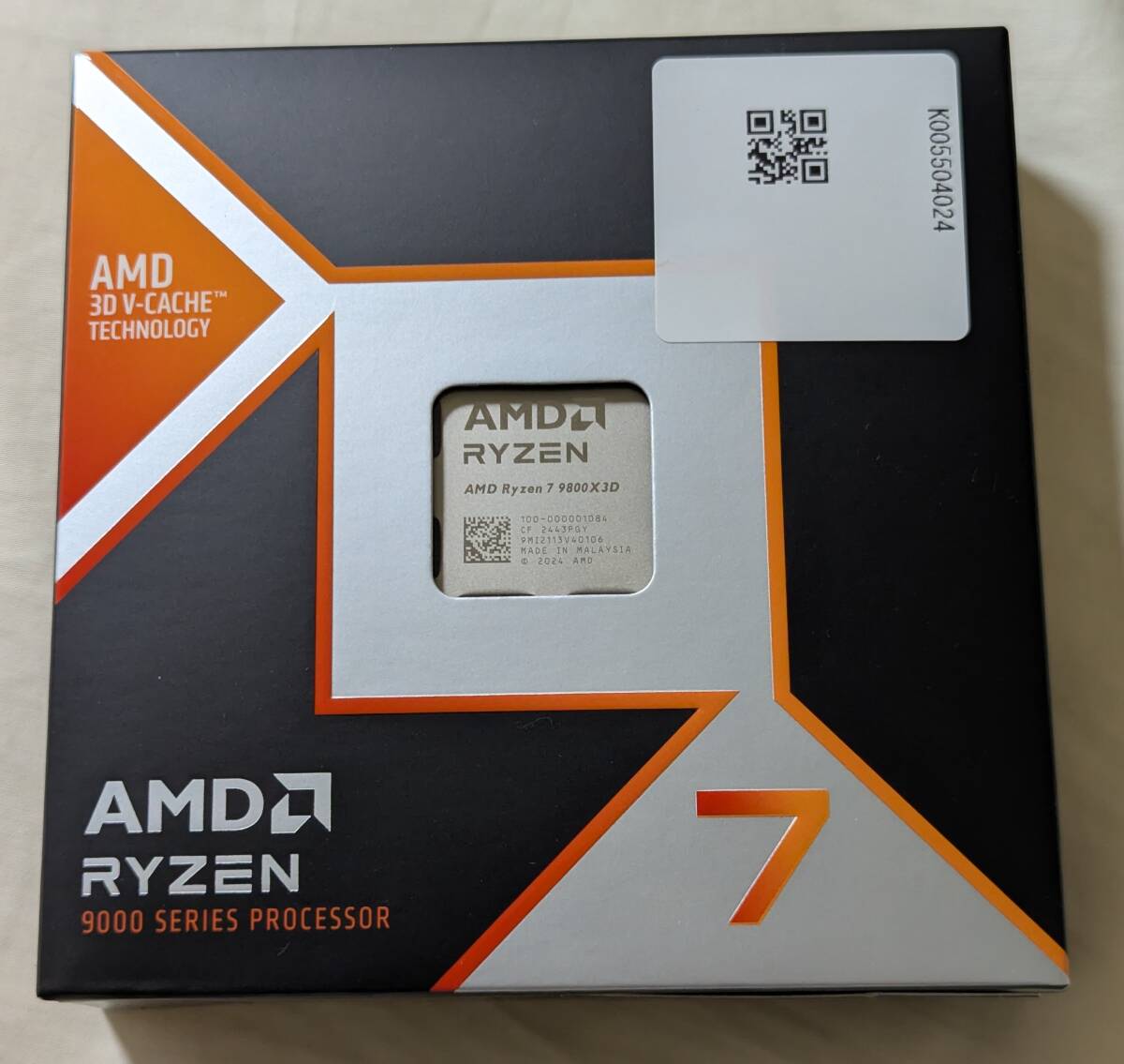 【未使用】【新品未開封】 AMD Ryzen 7 9800X3D BOX 国内正規品の落札情報詳細 - Yahoo!オークション落札価格検索 ...