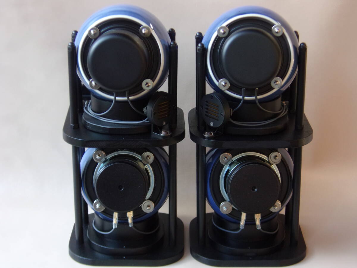 【未使用】HiVi B3N＋PM-M0841CK 2連相互補完で周波数特性を平準化・密度と音場感増大 コーン還流式スピーカー 2Way ペア ...