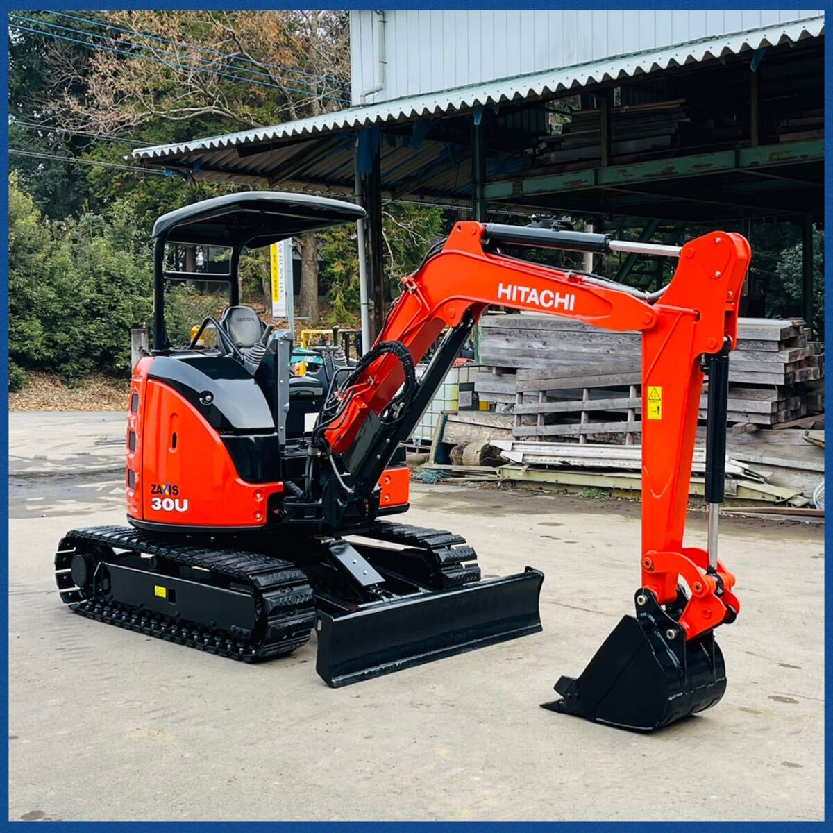 【目立った傷や汚れなし】平成25年！HITACHI 日立建機 ZX30U-5A★ミニユンボ★油圧ショベル★3t★1851時間★4Wayマルチ★ ...