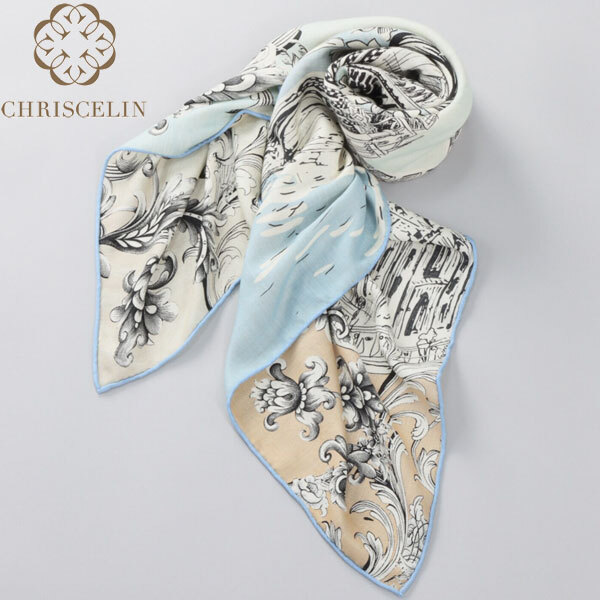 【未使用】送料185円 mk333 クリス・セリーン ウールシルク 大判スカーフ キャッスルモーニング 45000円相当【シンオク】【クリック ...