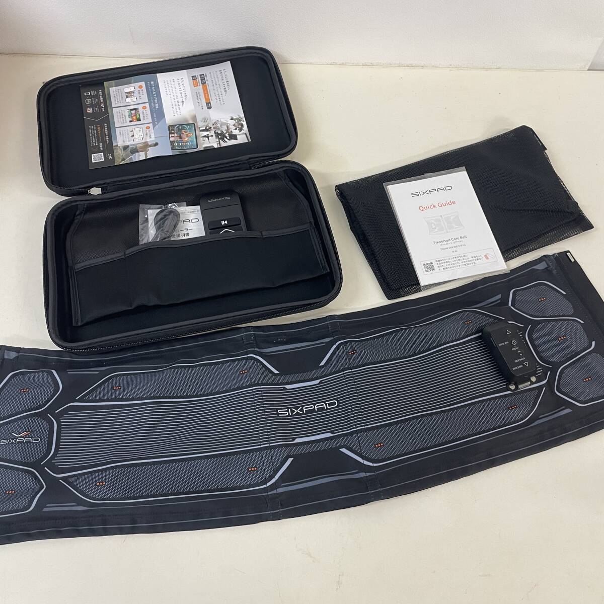 【目立った傷や汚れなし】【美品】MTG SIXPAD シックスパッド パワースーツ コアベルト (Powersuit Core Belt)男性用 Mサイズ SE-BC00B-M SE ...