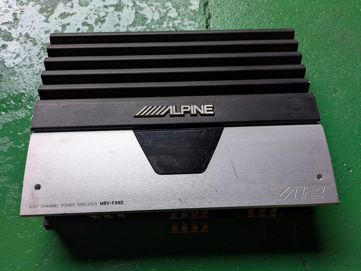 【やや傷や汚れあり】ALPINE アルパイン MRV-F340 パワーアンプ 4/3/2 チャンネル POWER AMPLIFIER ...