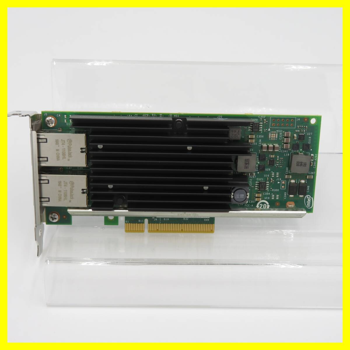 【目立った傷や汚れなし】Dual Port 10GbE PCIe2.0 Low Profile Base-T / 7070006 10Gb ...