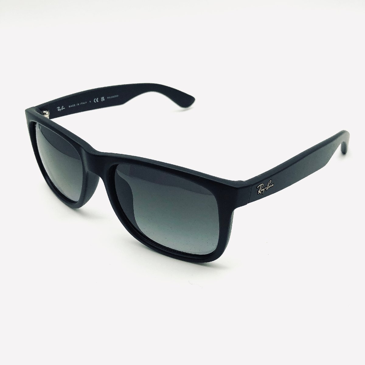 【目立った傷や汚れなし】6592〇/Ray-Ban(レイバン) サングラス ジャスティン RB4165F 622/T3 55 偏光レンズ フル ...