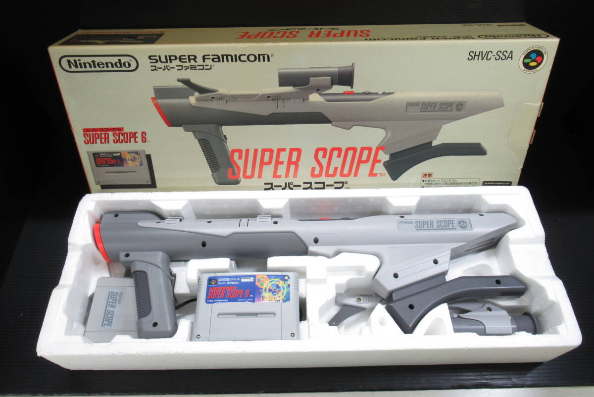【やや傷や汚れあり】【希少！動作確認OK！】Nintendo 任天堂 スーパーファミコン SUPER SCOPE スーパースコープ6 SHVC-SSA ソフト付き レトロ ゲームの落札情報詳細 ...