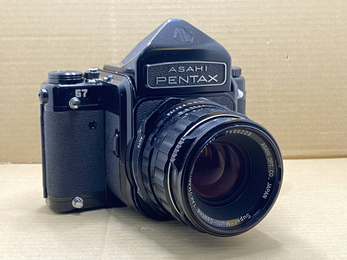 【やや傷や汚れあり】【MH114】 PENTAX ペンタックス 67 SMC TAKUMAR 6x7 90mm f2.8 中判フィルムカメラの ...
