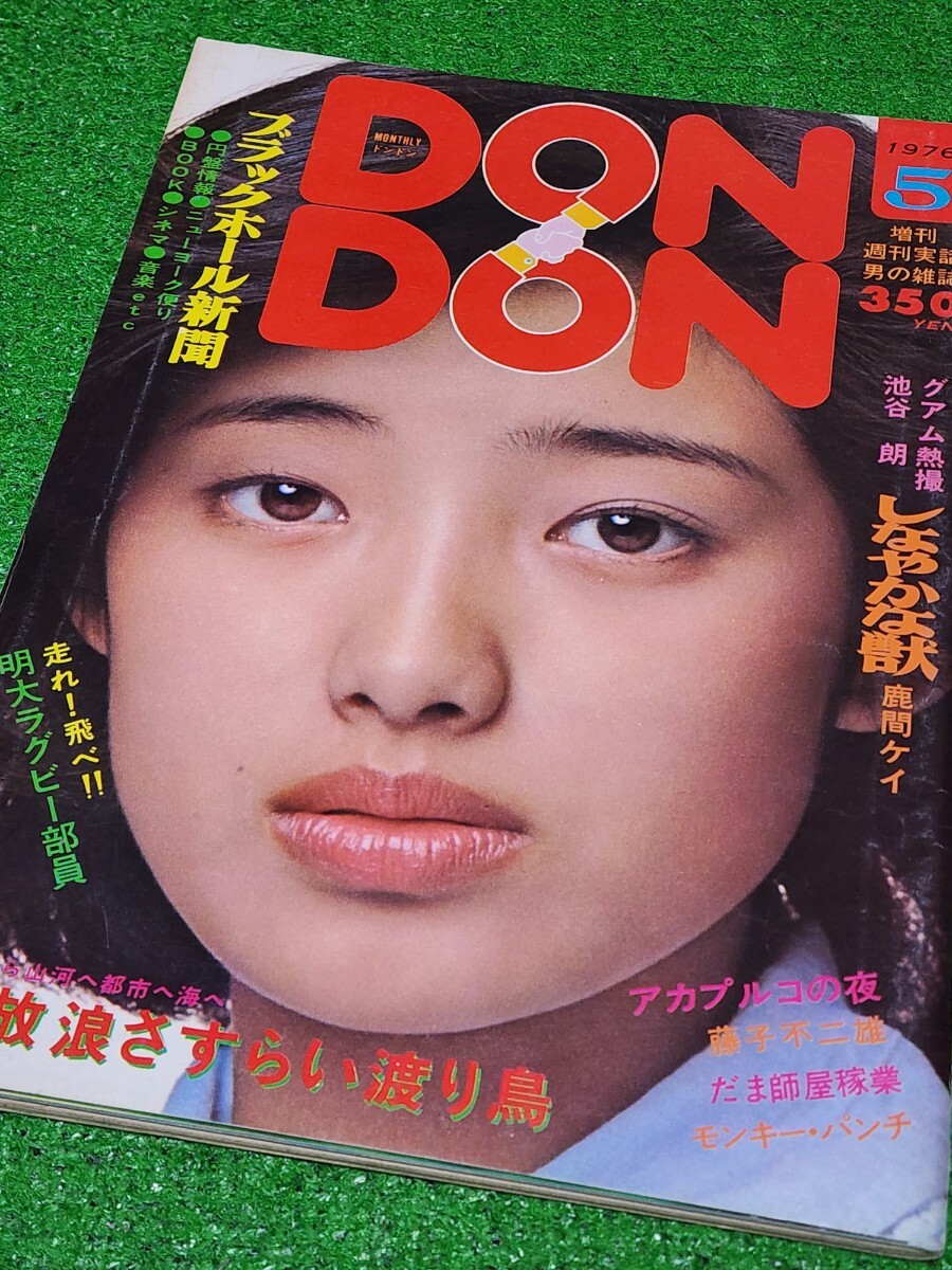 【やや傷や汚れあり】月刊 DON DON 男の雑誌ドンドン 1976年5月号 表紙:山口百恵 ピンナップ:岩崎宏美 鹿間ケイ 佐々木京子 岡みちる 藤子不二雄の落札情報詳細 - Yahoo ...