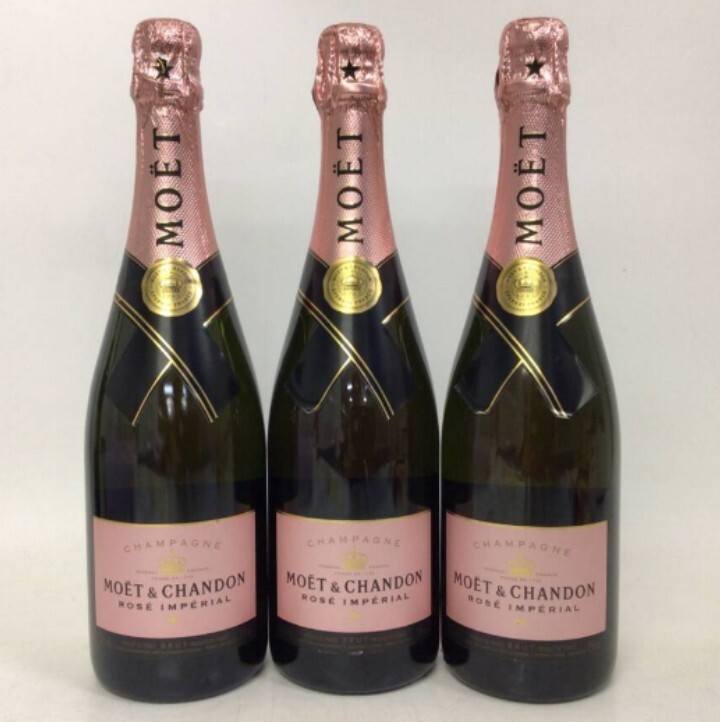 【未使用】モエエシャンドン ロゼ 750ml x 3本 MOET CHANDON モエ ロゼ シャンパンの落札情報詳細 - Yahoo!オークション落札価格検索 オークフリー
