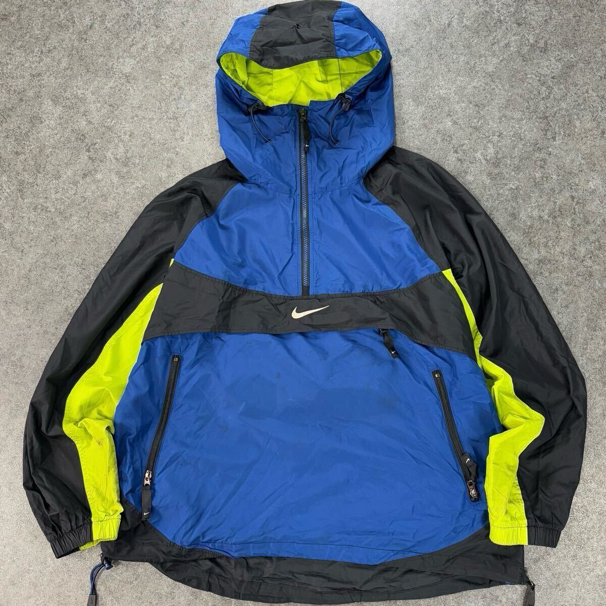 【目立った傷や汚れなし】名作 希少 90s Vintage NIKE ACG ヴィンテージ ナイキ エーシージー アノラックパーカ マウンテンパーカ プルオーバー ハーフジップ メンズの落札 ...
