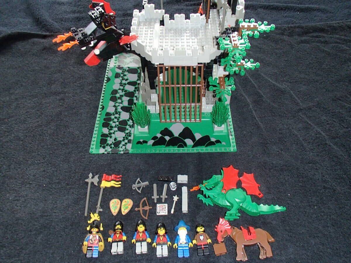 【やや傷や汚れあり】レゴ LEGO 6082 Fire Breathing Fortress マジックドラゴン城 パーツ全揃い 箱なし 説明書 ...