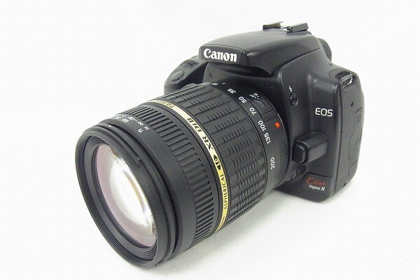 【傷や汚れあり】T072-J37C-85 CANON キヤノン EOS KISS DIGITAL X / TAMRON AF 18-200mm 1:3.5-6.3(IF) デジタル一眼レフ ...