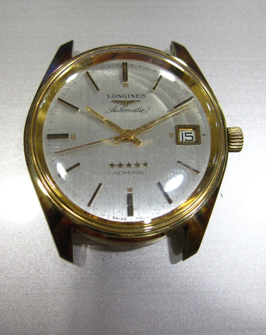 【傷や汚れあり】M2-593 1円スタート 中古 ジャンク品扱い LONGINES Automatic ADMIRAL ロンジン アドミラル ファイブスター 自動巻き 腕時計の落札情報詳細 ...