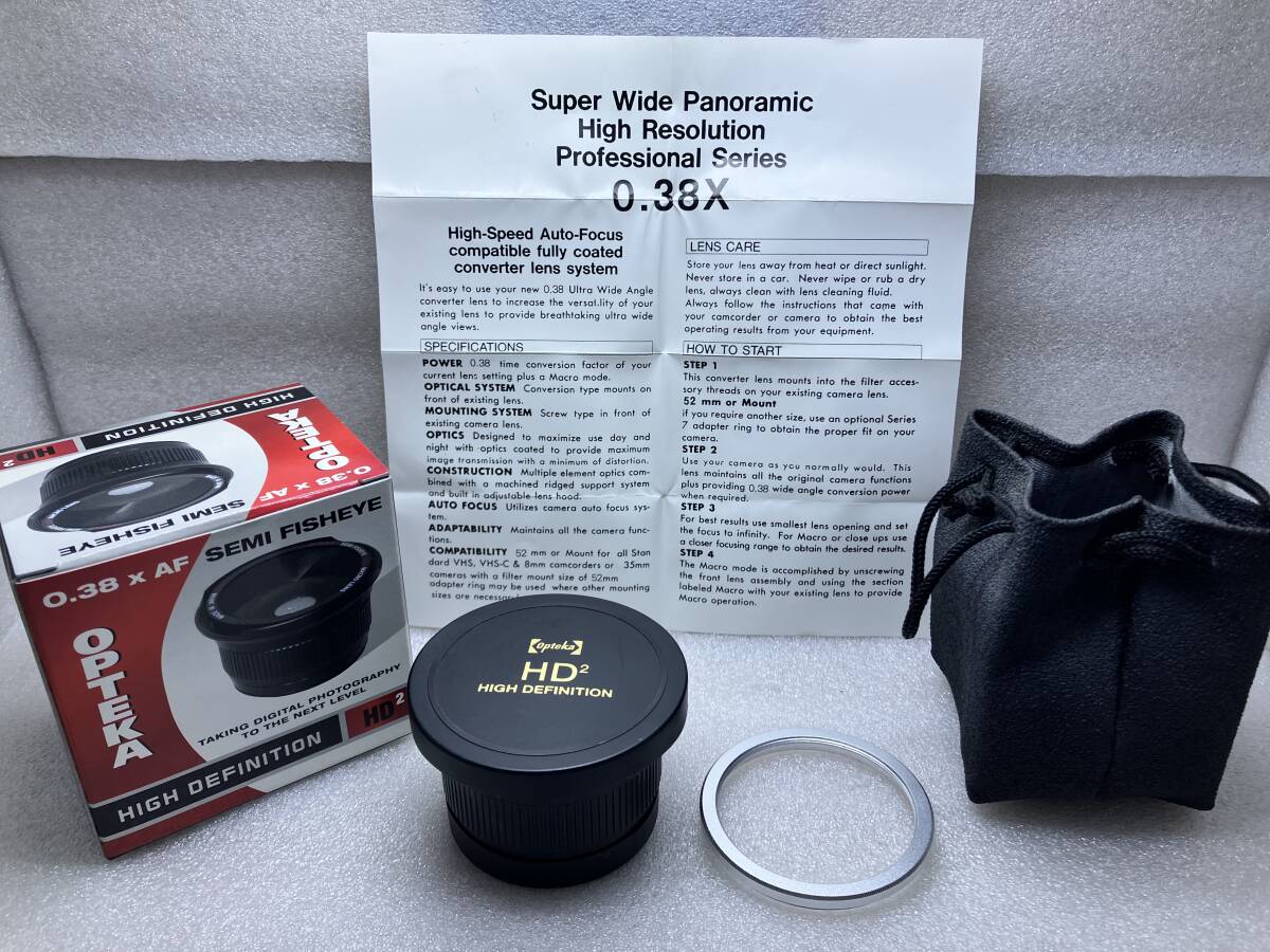 【目立った傷や汚れなし】Opteka 0.35x HD2 スーパー広角パノラママクロ魚眼レンズの落札情報詳細 - Yahoo!オークション落札 ...