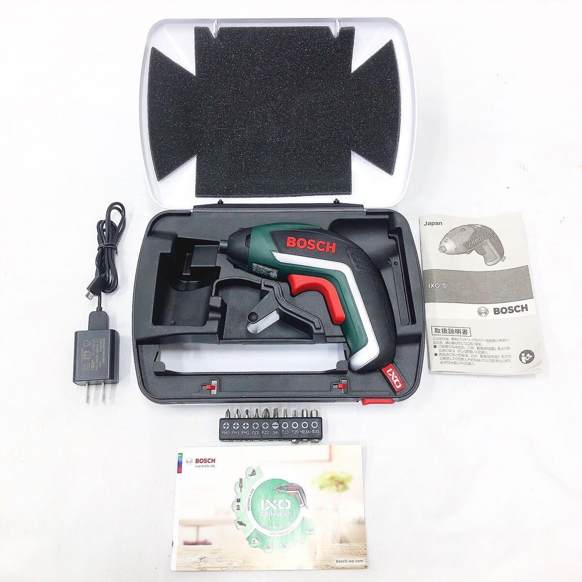 【やや傷や汚れあり】美品 動作品 BOSCH ボッシュ 電動ドライバー バッテリードライバー IXO3603 JA8051 3.6V IXO3 ...