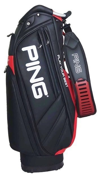 【未使用】ZS949★ピン/PING/P191 SOFT PU BLACK/カートキャディバッグ/口枠5分割/ブラック/ネームプレート無 ...