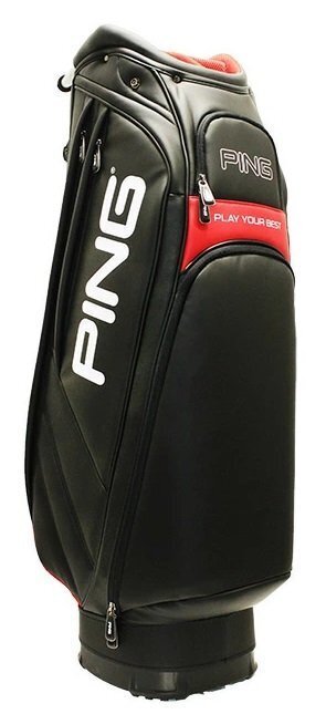 【未使用】ZS949★ピン/PING/P191 SOFT PU BLACK/カートキャディバッグ/口枠5分割/ブラック/ネームプレート無 ...