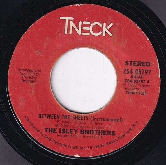 【やや傷や汚れあり】The Isley Brothers - Between The Sheets / Between The Sheets (Instrumental) (B) SF ...
