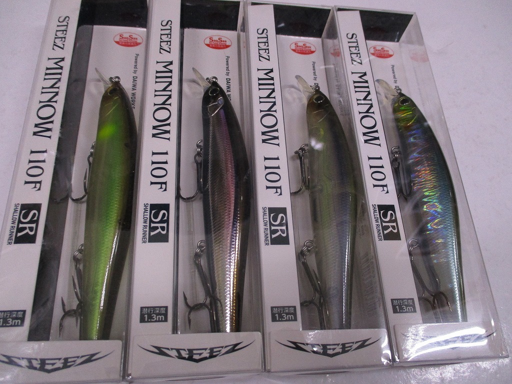 【未使用】ダイワ スティーズミノー110F SR 4色セットの落札情報詳細 - Yahoo!オークション落札価格検索 オークフリー