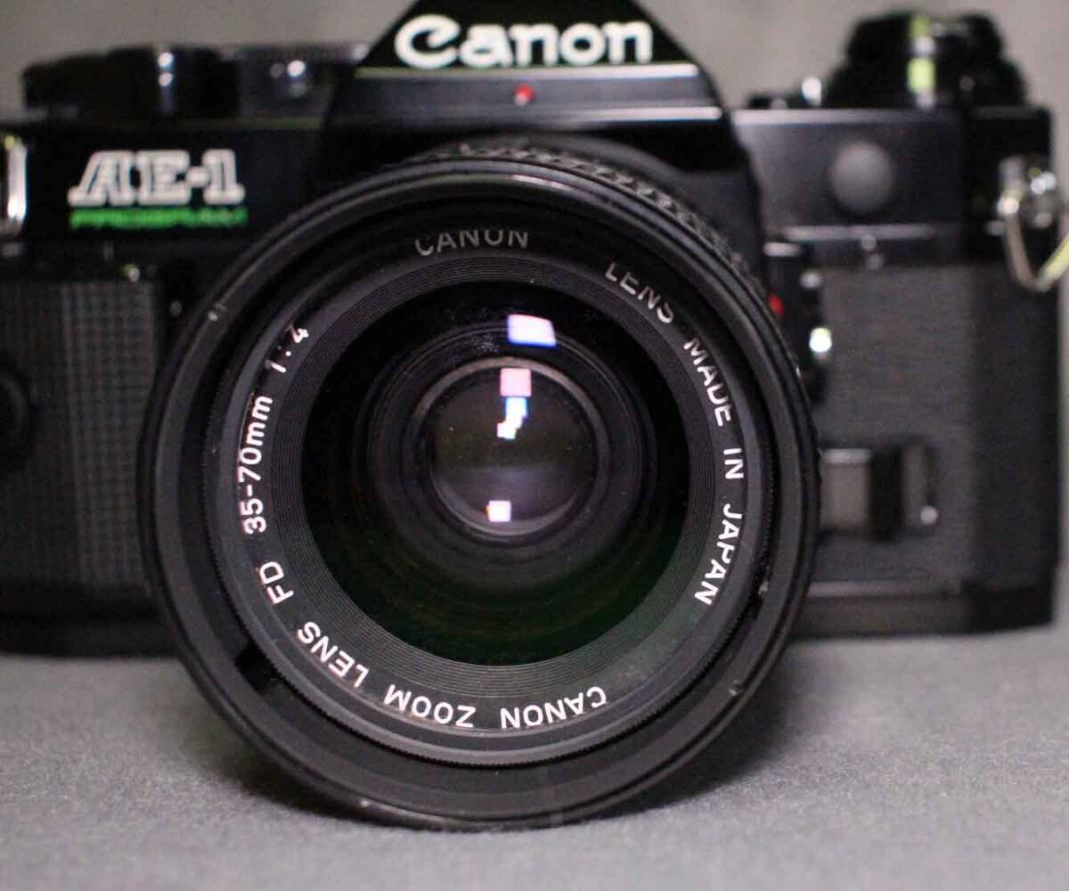 【やや傷や汚れあり】[nz78]カメラ canon AE-1 PROGRAM FD 35-70mm 一眼レフ レンズ キャノン ae1 プログラム camera lensの落札情報詳細 ...