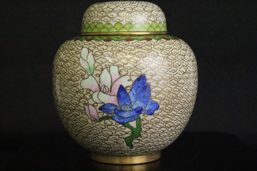 【傷や汚れあり】TB526中国美術 茶入 銅製?/銅胎琺瑯/景泰藍/胴胎こう絲琺瑯/中国七宝/唐物/古玩/茶器/煎茶道具/工芸/時代/骨董/古美術/古道具タグボートの落札情報詳細 ...