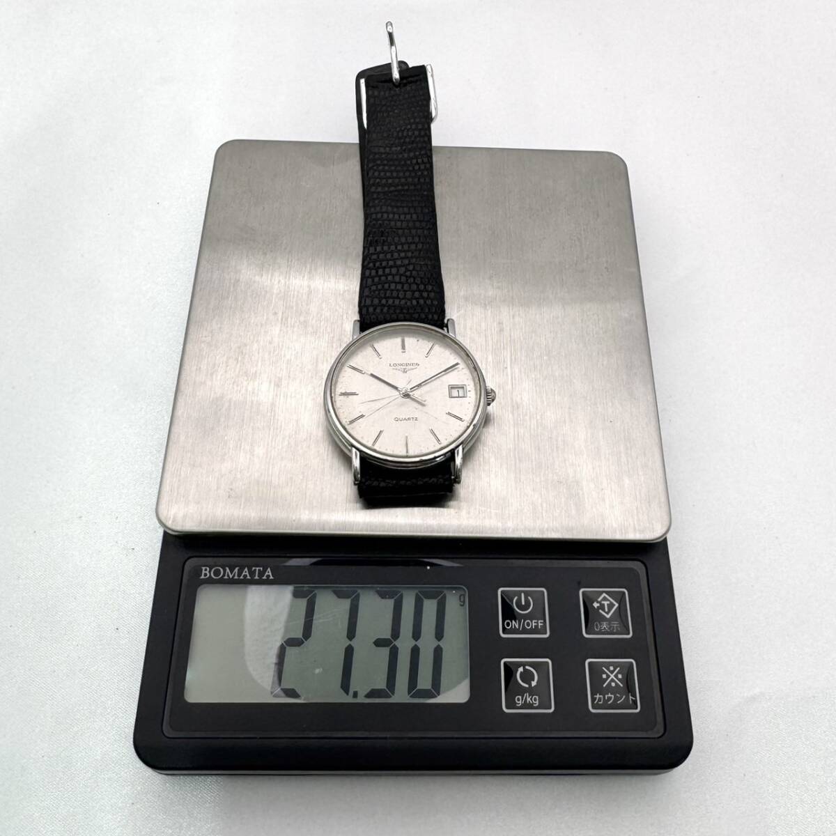 【傷や汚れあり】1円スタート☆ LONGINES ロンジン 腕時計 デイト アナログ シルバー文字盤 950 SWISS 4468 ...