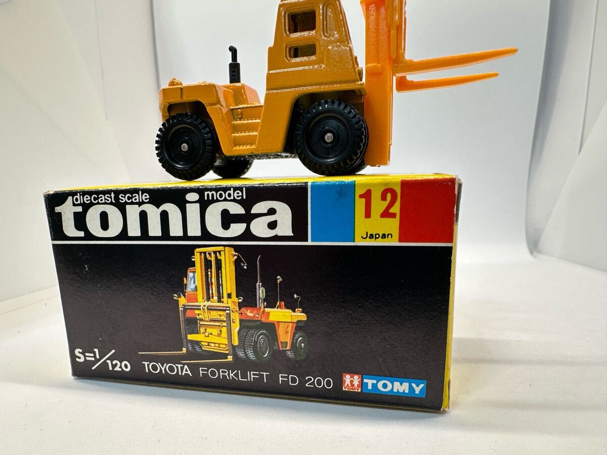 【未使用に近い】トミカ黒箱 12 トヨタ フォークリフト FD 200 当時物 絶版の落札情報詳細 - Yahoo!オークション落札価格検索 ...