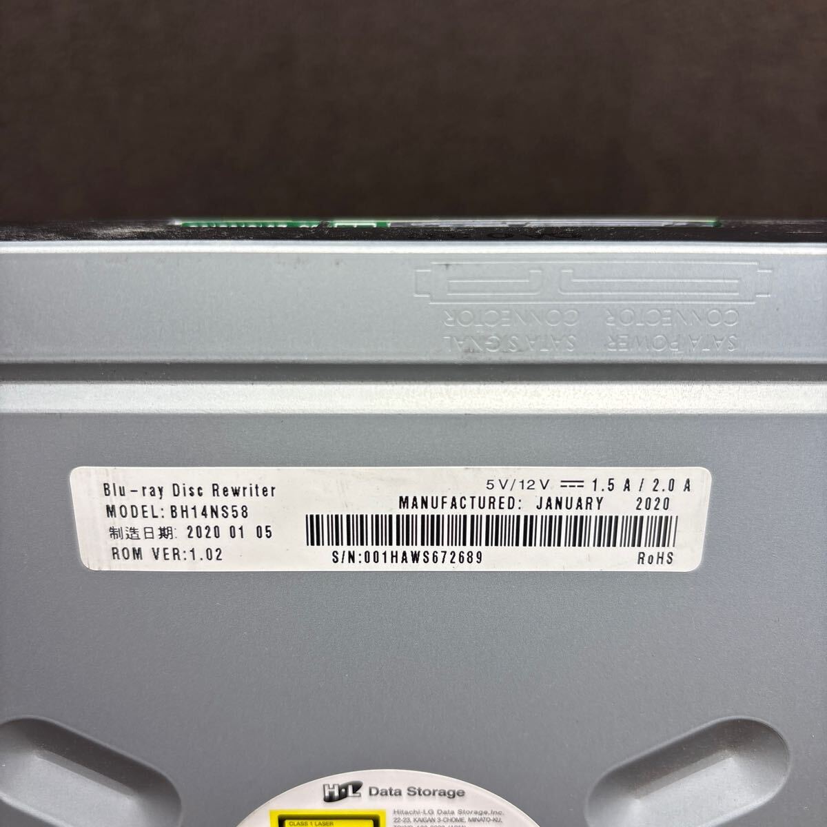 【やや傷や汚れあり】GK 激安 DV-538 Blu-ray ドライブ DVD デスクトップ用 LG BH14NS58 2020年製 Blu-ray、DVD再生確認済み 中古品の落札情報詳細 ...