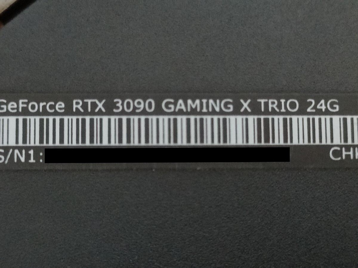 【やや傷や汚れあり】NVIDIA MSI GeForce RTX3090 24GB GAMING X TRIO 【グラフィックボード】の落札情報詳細 - Yahoo!オークション落札価格検索 ...