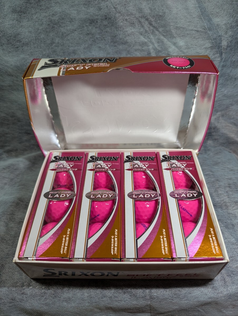 【未使用】スリクソン ソフトフィール レディー ゴルフボール 1ダース（12個入り）SRIXON SOFT FEEL LADYの落札情報詳細 ...