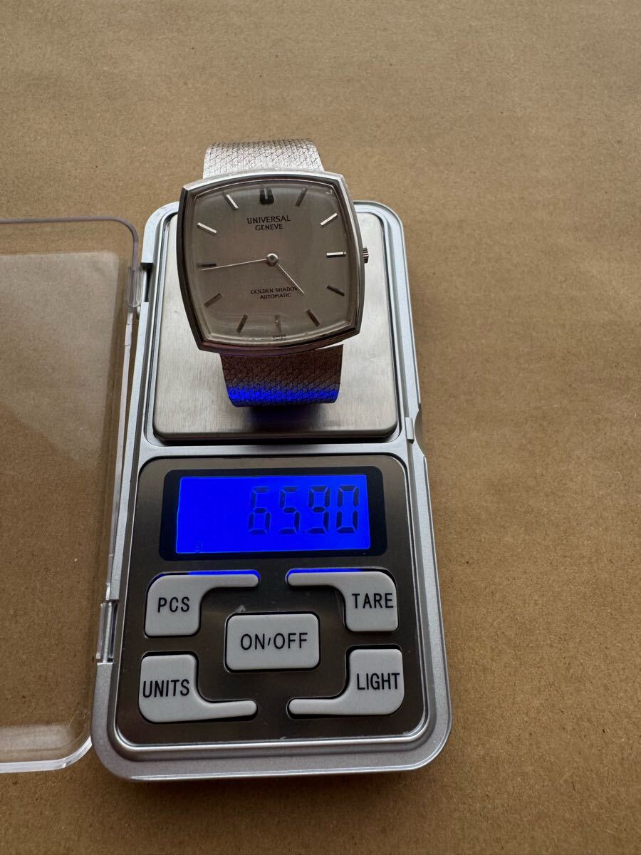 【やや傷や汚れあり】【K18・希少】UNIVERSAL ユニバーサル K18 WG 金無垢 GOLDEN SHADOW GENEVE 手巻き 稼働の落札情報詳細 - Yahoo!オークション ...