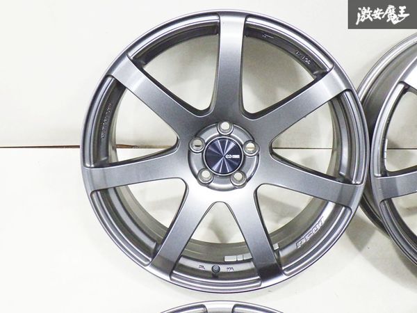 【傷や汚れあり】【装着OK】 ENKEI エンケイ PF07 18インチ 7J +45 5穴 PCD100 ZN6 86 ハチロク ZC6 BRZ ZVW30 プリウス カローラ等に ★ 棚 ...