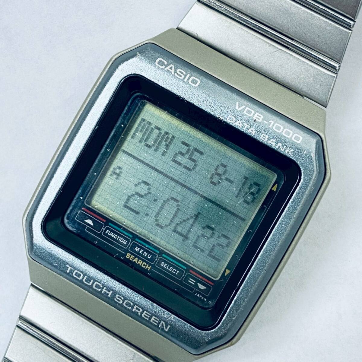 【傷や汚れあり】【YST171】1円～ CASIO DATABANK TOUCH SCREEN VDB-1000 クオーツ 動作確認済み ...