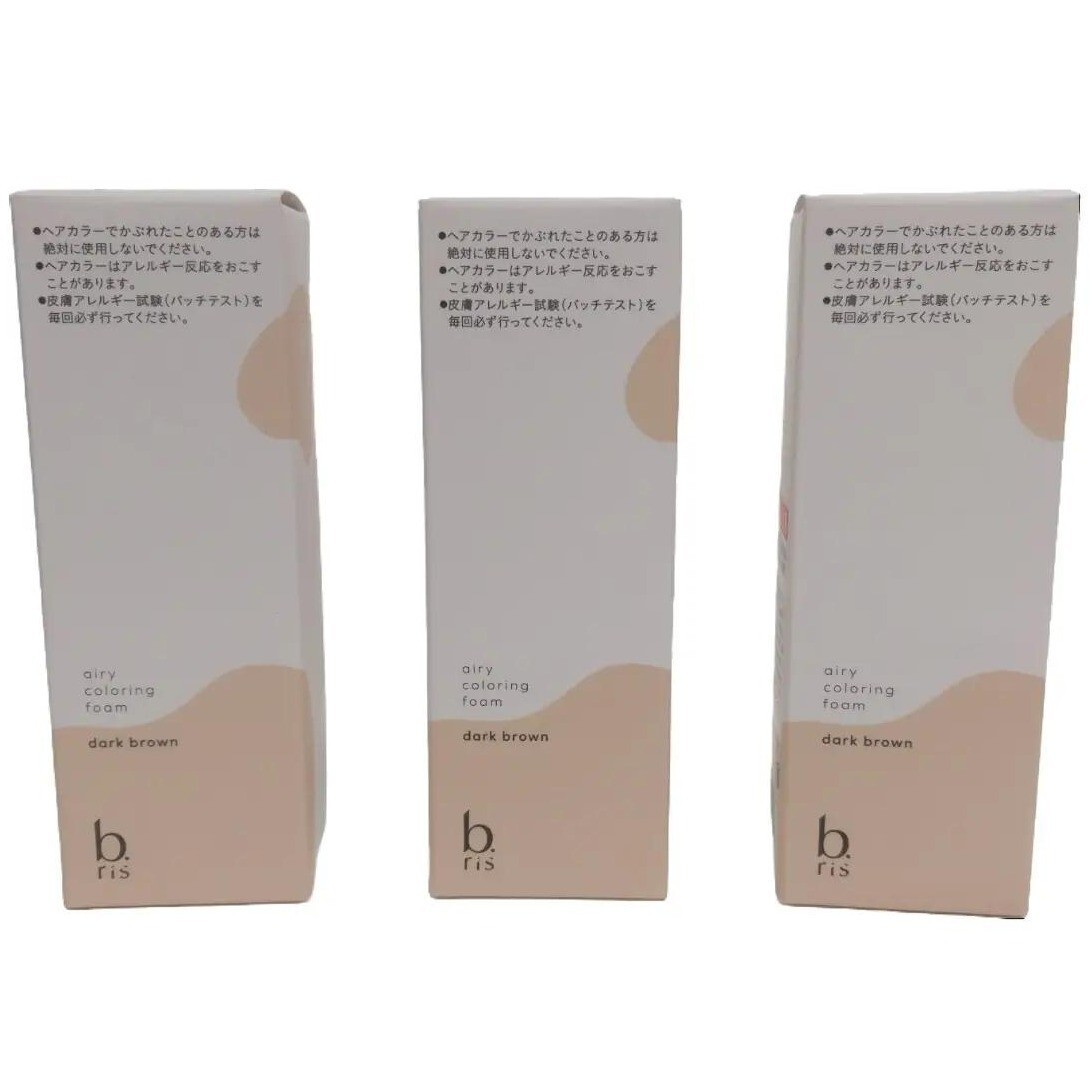 【未使用】C863 ★ビーリス b.ris エアリーカラーリングフォーム ダークブラウン 白髪染め ヘアカラー リタッチ 部分染め 80g 3個セット【J2】の落札情報詳細 - Yahoo ...