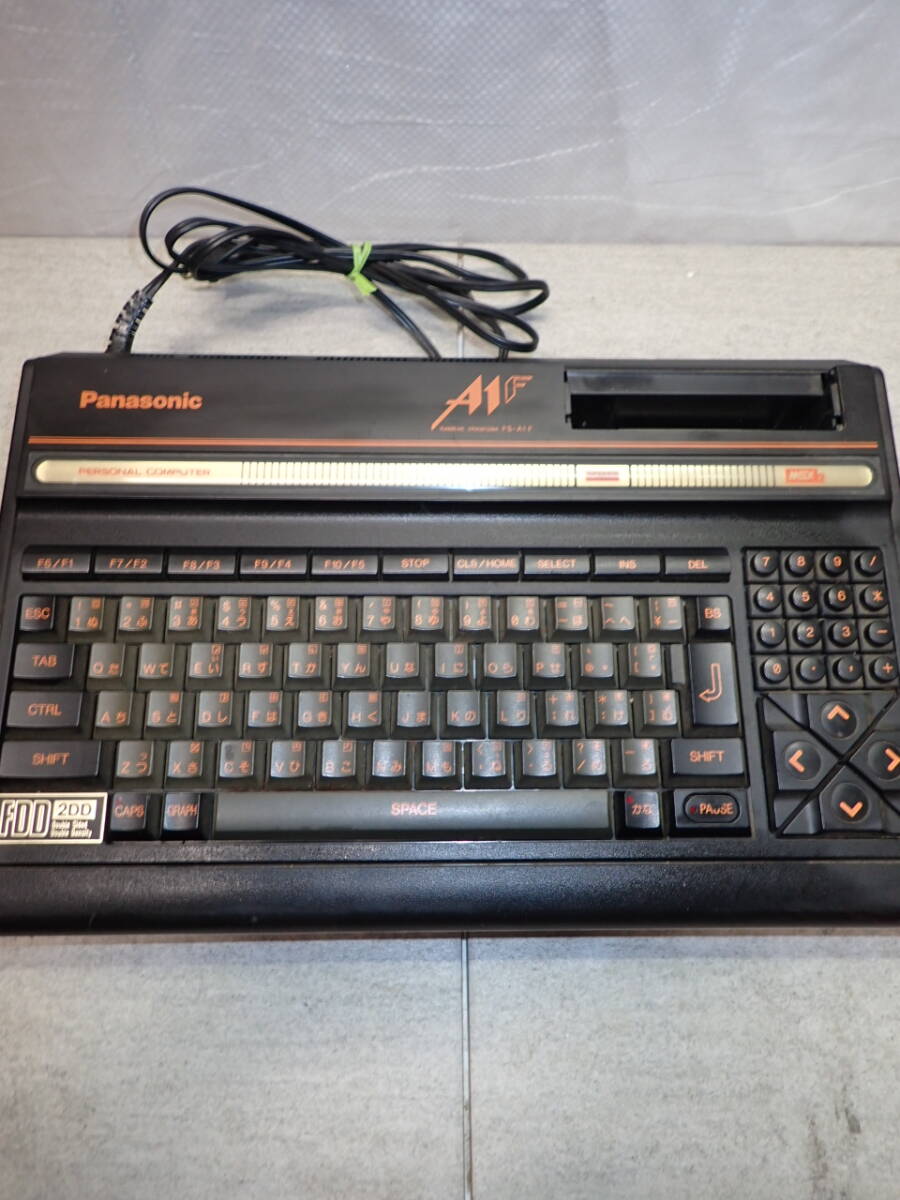 【やや傷や汚れあり】1円～ Panasonic パナソニック MSX MSX2 FS-A1F パーソナルコンピューター フロッピー内蔵 本体 ...