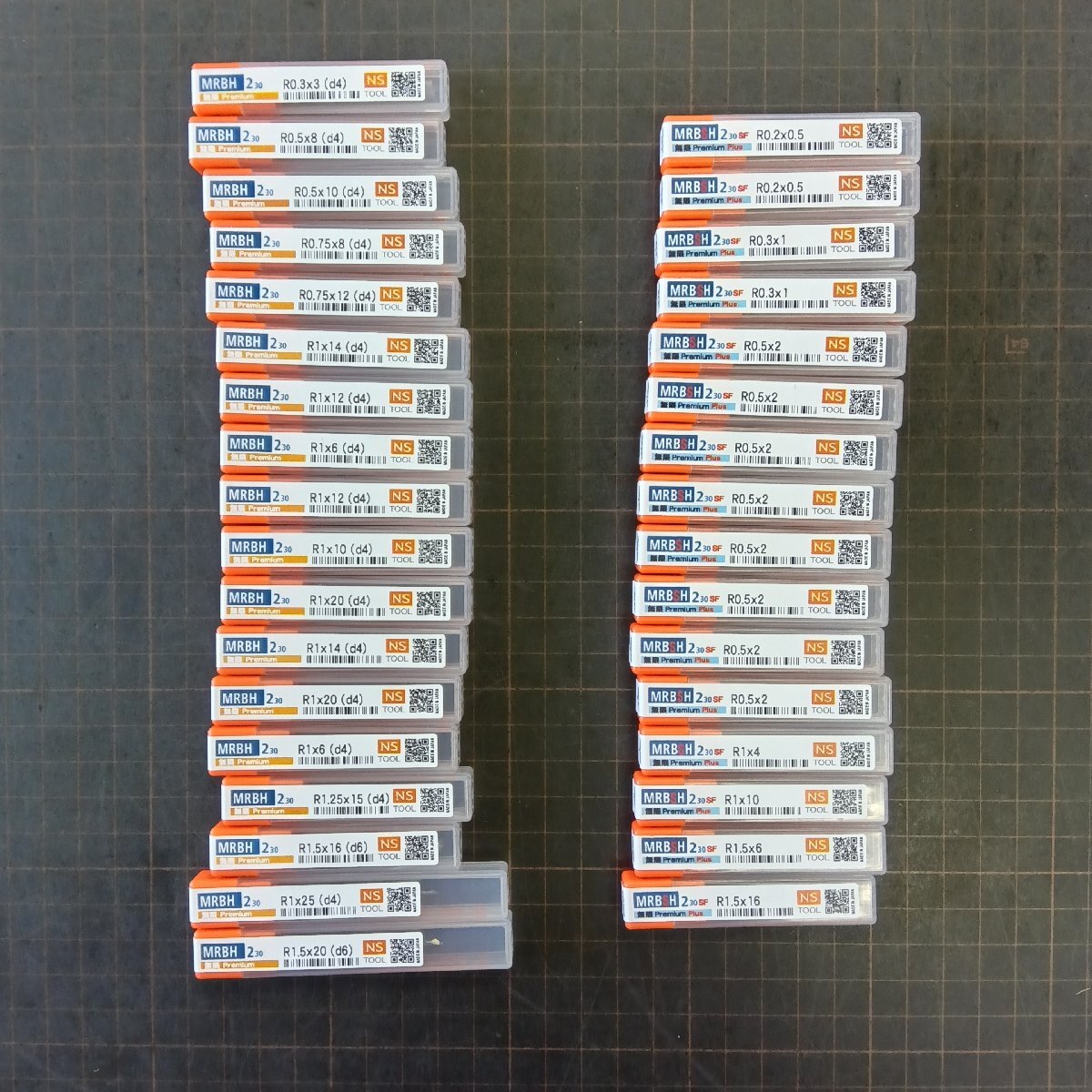 【全体的に状態が悪い】【w732】NS 日進工具 エンドミル MRBH 230 R0.3~1.5 (d4), MRBSH 230 SF R0.2~1.5 未使用 保管品 まとめの落札情報詳細 ...