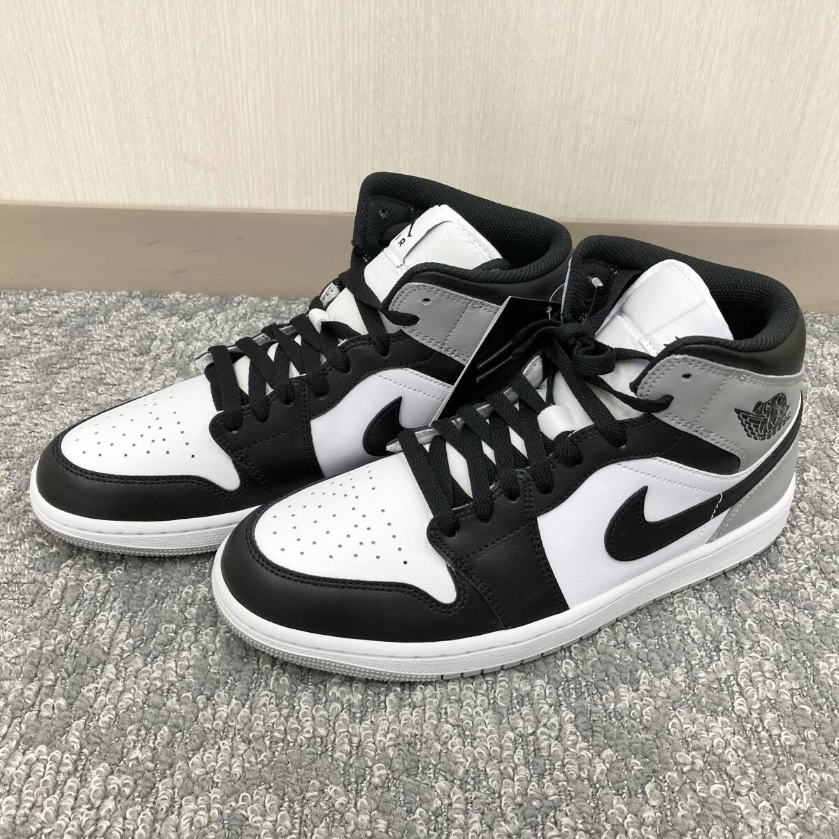 【未使用】#2 未使用 / NIKE AIR JORDAN 1 DQ8426-101 MID エア ジョーダン 1 ホワイト ライトスモーク ...