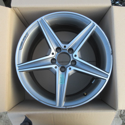 【やや傷や汚れあり】ベンツ W205 Cクラス純正 ホイール 8.5J×18 ET49 A2054011200 （200211-G419) の ...