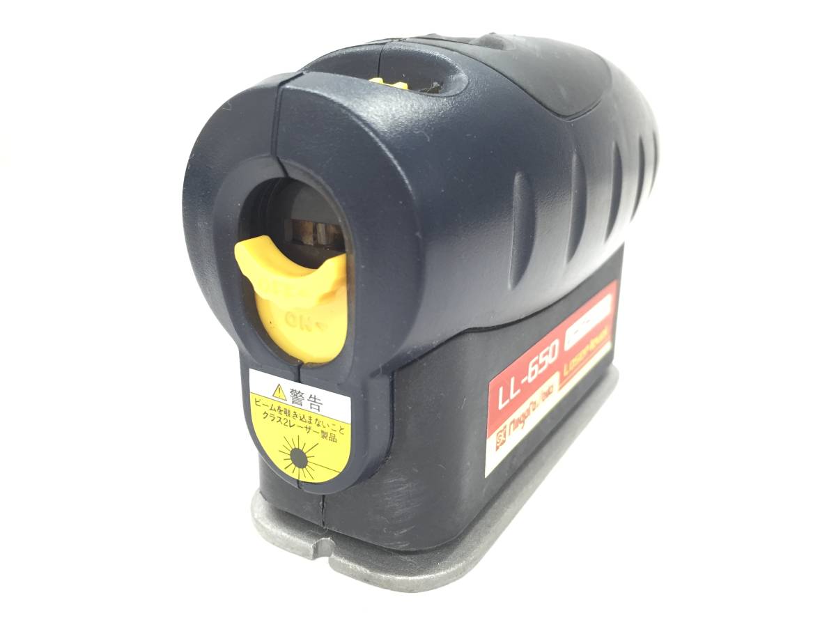 【10067082】★良品・動作確認済み★新潟精機 SK レーザーレベル LL-650 取り付けベース2種類 収納ケース 取説付 水平 水準 ...