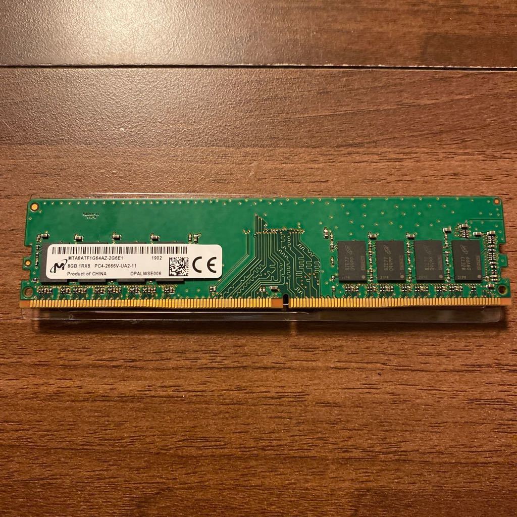 Micron MTA8ATF1G64AZ-2G6E1 8GB DDR4 2666 MT/s (PC4-21300) CL19 SR x8 ...