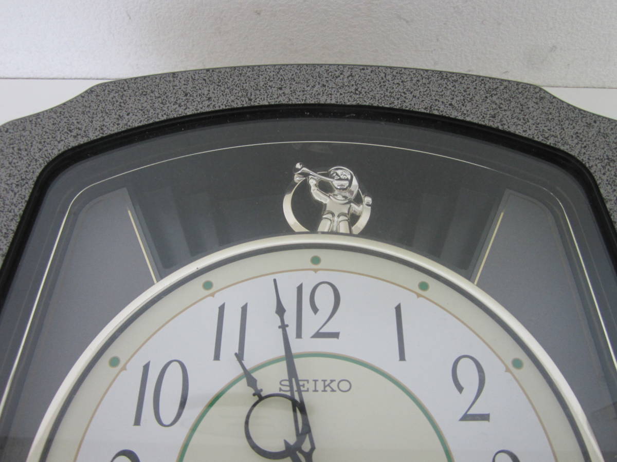 浜/SEIKO/Marionne/からくり時計/RE523N/インテリア時計/メロディ付き/アナログ/マリオーヌ/修理用/動作確認済み ...