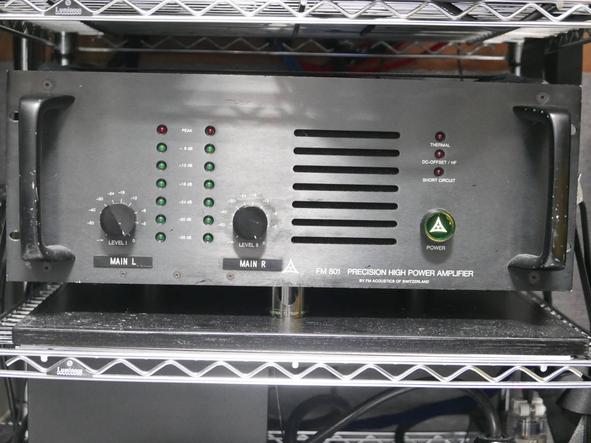 FM ACOUSTICS FM801 PRECISION HIGH POWER AMPLIFIER オーバーホール済 希少品の落札情報詳細 ...