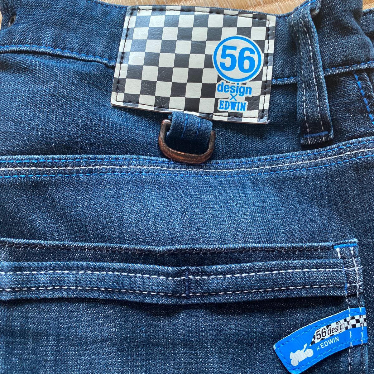 56design×EDWIN 56デザイン エドウィン ライダースジーンズ ストレッチ デニムパンツ サイズL 3D 立体裁断 バイクウェア 056M08の落札情報詳細 - Yahoo ...