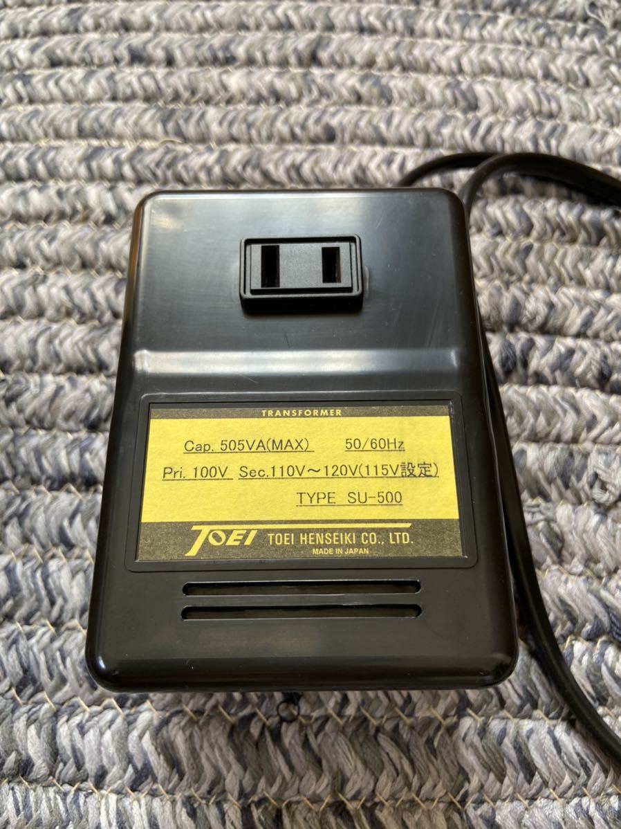★☆【中古】 TOEI 東栄変成器 SU-500/110V～120V(115V) 505VA(MAX) ステップアップトランス☆★の落札情報詳細 - ヤフオク落札価格検索 オークフリー