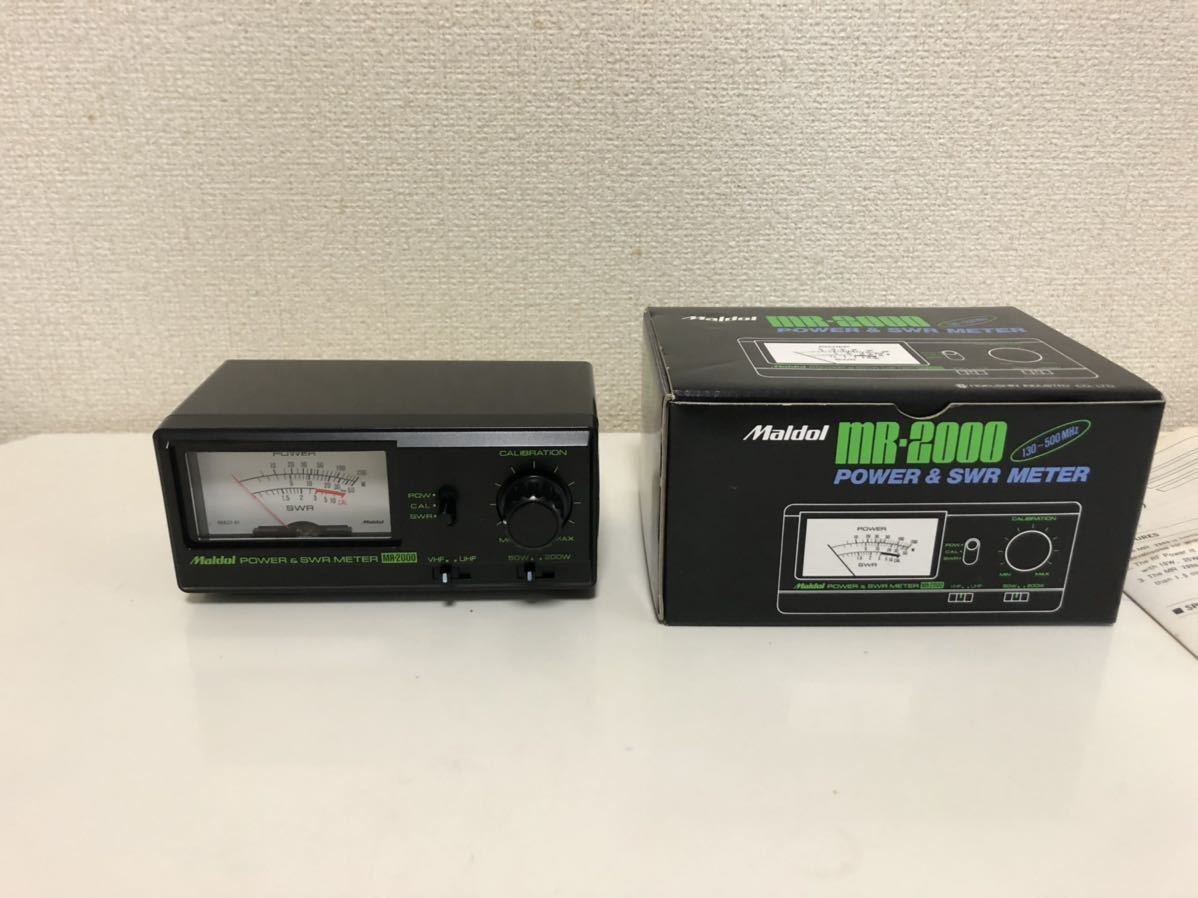 マルドル Maldol MR-2000 130～500MHz SWR＆パワー計 MAX200W 無線機用 の落札情報詳細| ヤフオク落札価格 ...