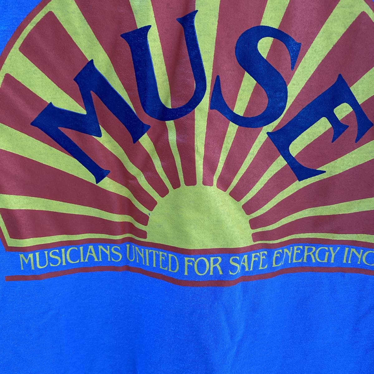 TT40／Tシャツ MUSE NO NUKES／Mサイズ USED ブルー／1979年の落札情報詳細 - Yahoo!オークション落札価格検索 オークフリー