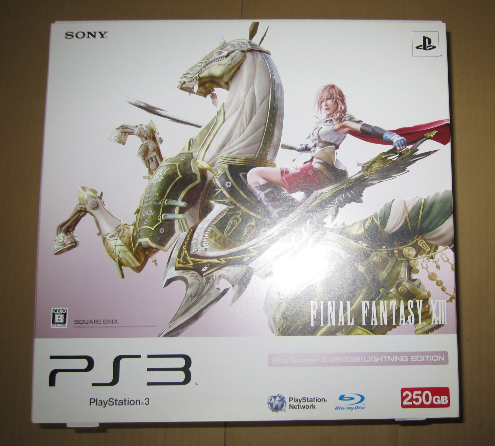 PS3 250GB FINAL FANTASY XIII LIGHTNING EDITION CEJH-10008 CECH-2000B PlayStation 3 ライトニングエディション ...