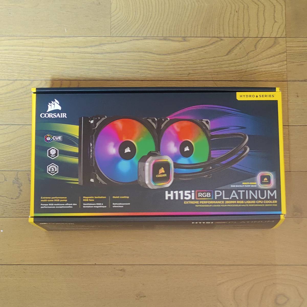 送料込☆動作品★CORSAIR H115i RGB PLATINUM CW-9060038-WW オールインワン水冷式CPUクーラー ...