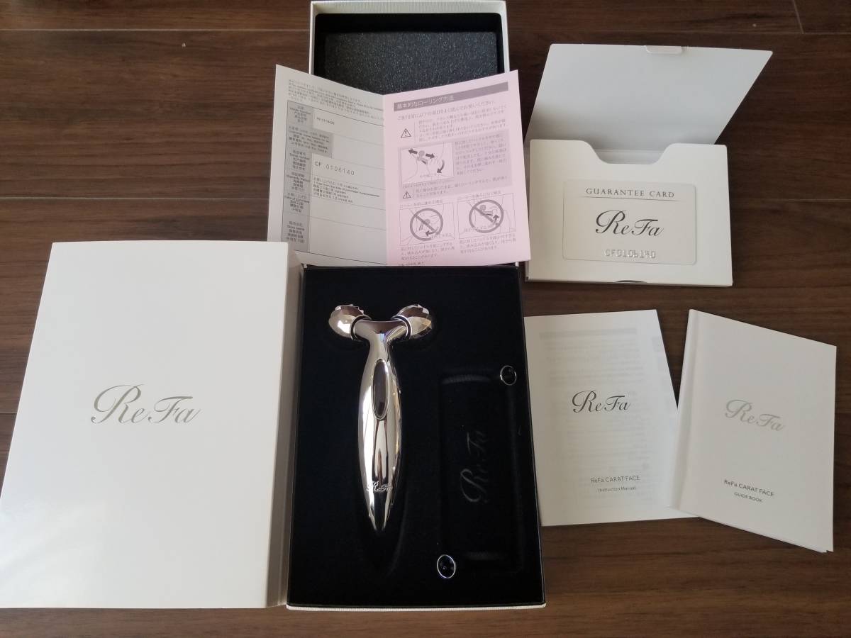 MTG ReFa リファカラットフェイス 美顔器ローラ―＜RF-CF1842B＞ 美品の落札情報詳細 - ヤフオク落札価格情報 オークフリー